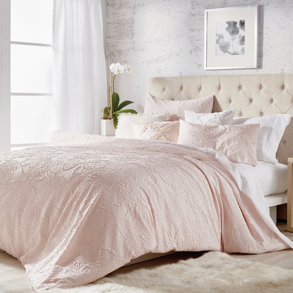 Microsculpt | Bedding | Microsculpt Blush Pink Medallion 3piece Duvet ...